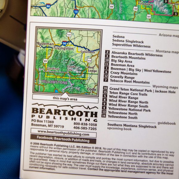 Absaroka Beartooth Wilderness Trail Map | Backyard Montana