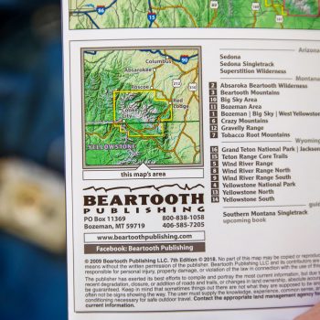 Beartooth Mountains Trail Map | Backyard Montana