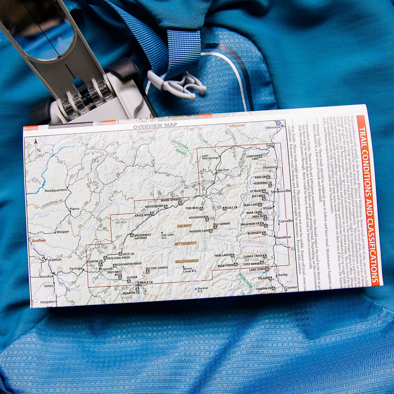 Selway-Bitterroot Wilderness Trail Map, North Half | Backyard Montana