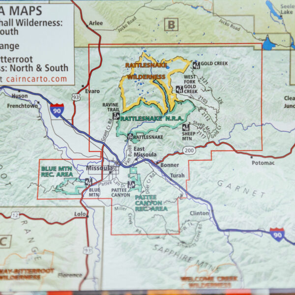 Rattlesnake Wilderness and Missoula Trail Map | Backyard Montana